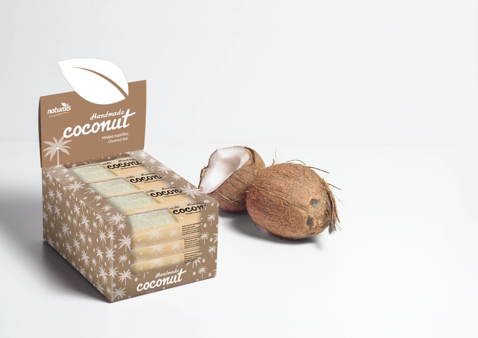 Handmade coconut bar with natural coconut flavor - Naturals