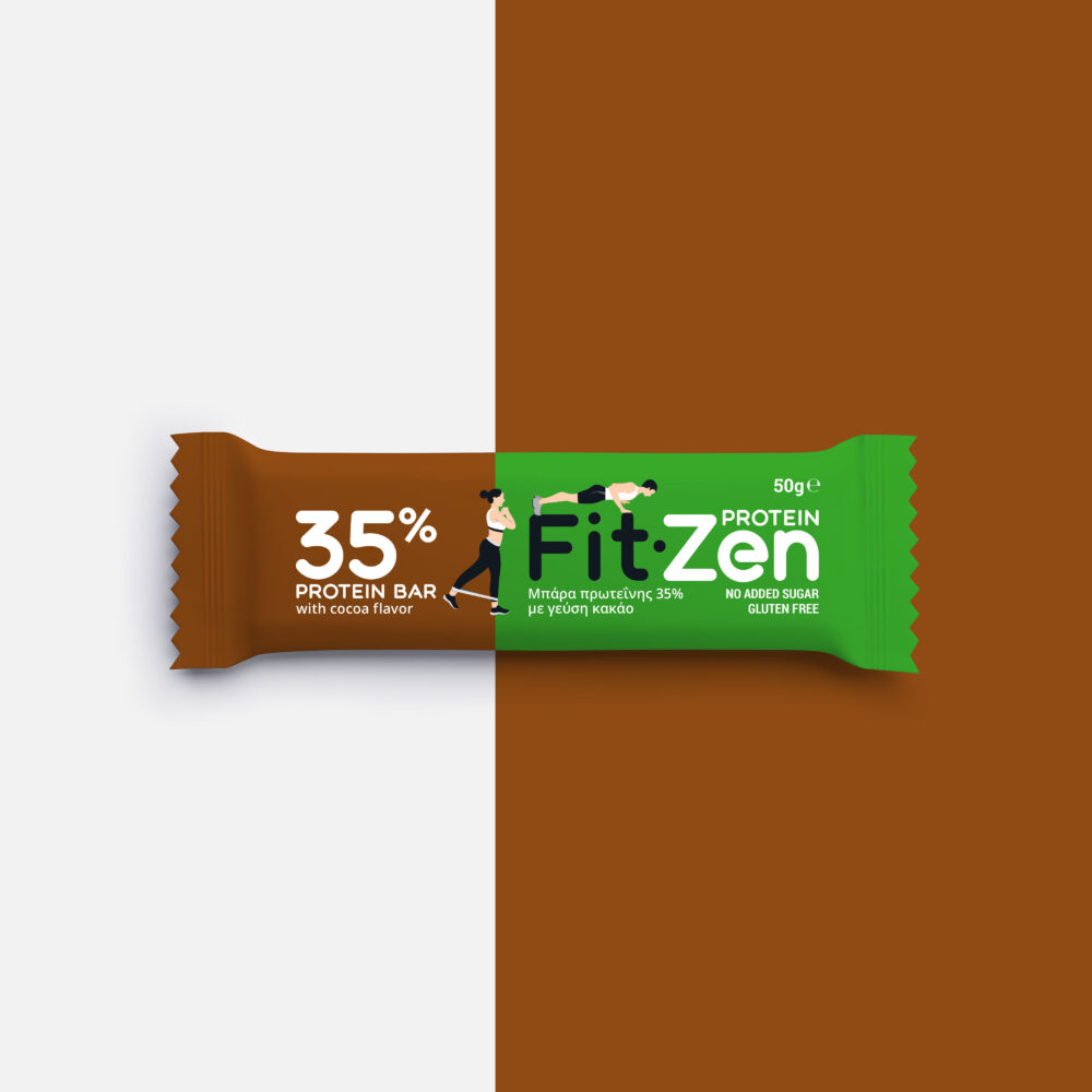 Fit•Zen Protein Bar with Cocoa flavour 50g - Naturals