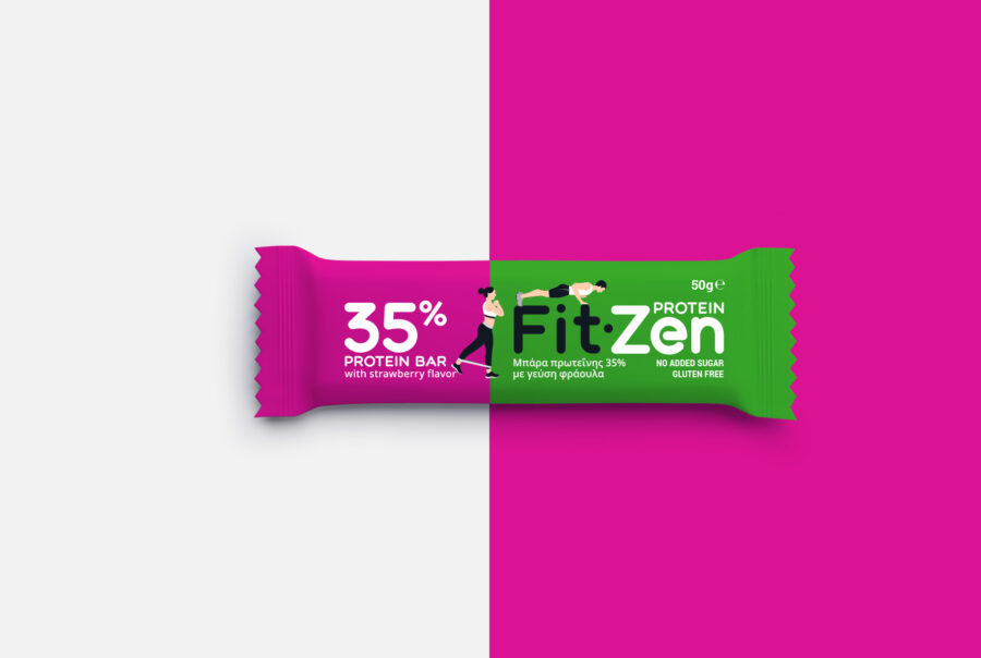 Fit•Zen Protein Bar with Strawberry flavour 50g - Naturals